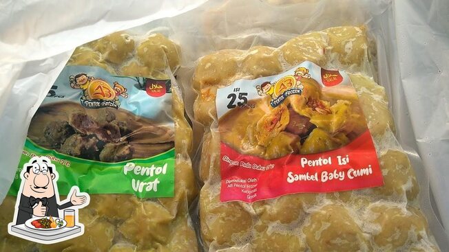 Menu at Pentol AB frozen food restaurant, Gresik