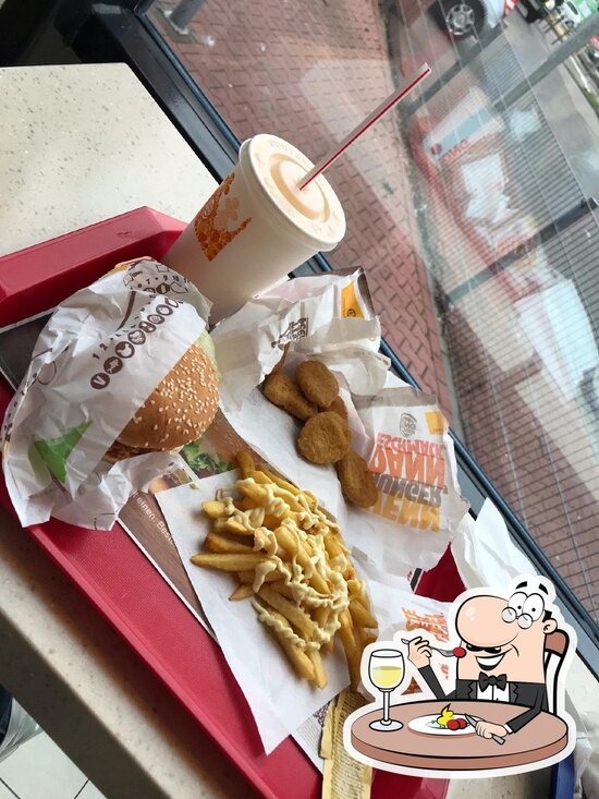 Menu at Burger King Frankfurt Main restaurant, Frankfurt, Borsigallee 31