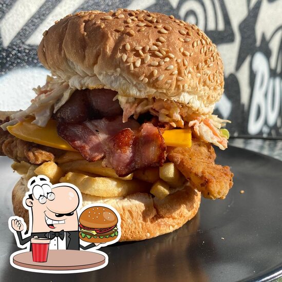 Menu at Old Mate's Burgers restaurant, Coffs Harbour