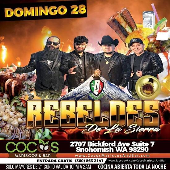 Cocos Mariscos & Bar Snohomish, 2707 Bickford Ave in Snohomish ...