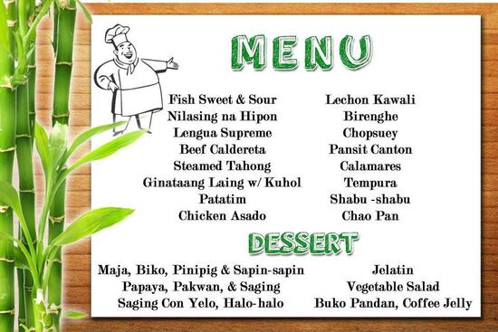 Menu at Manyaman Eat All You Can Buffet restaurant, Quezon City