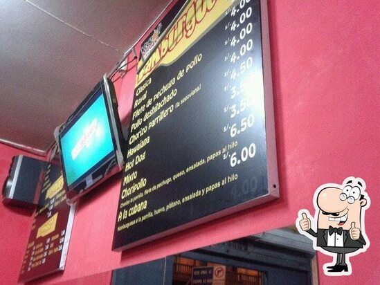 Carta del restaurante Vicio's Burger, Barranco