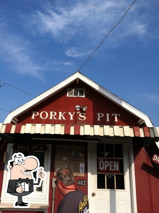 Menu at Porky's Pit BBQ, Manchester