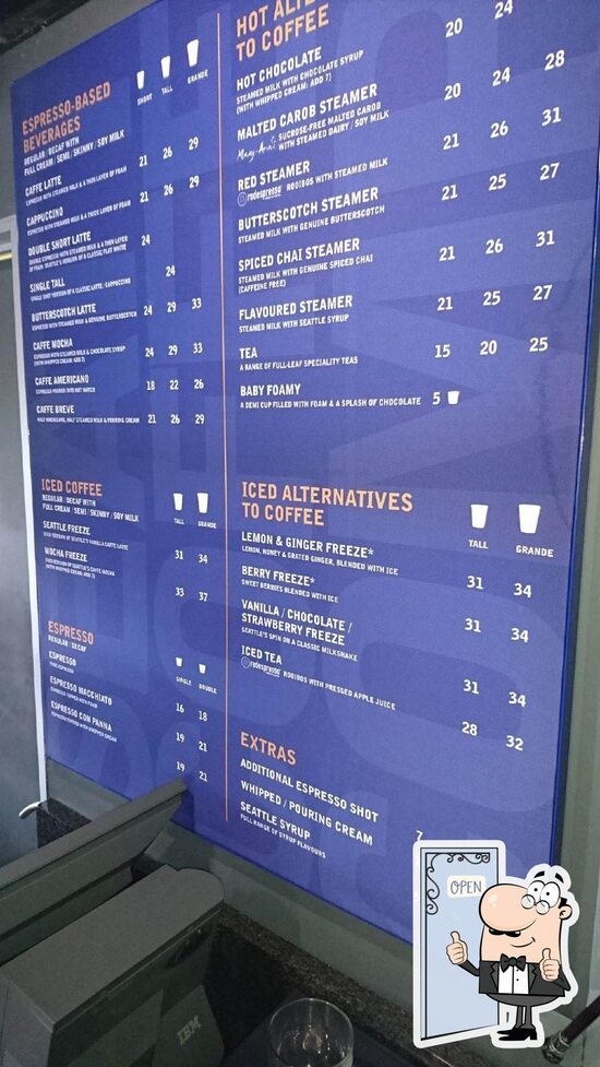 Seattle Coffee Company, Centurion - Restaurant menu, prices and reviews
