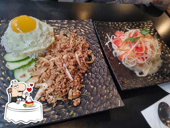 Menu at Bangkok Express restaurant, Seoul, 백송 빌딩