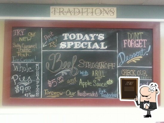 Menu at Traditions Restaurant & Catering, Sabina