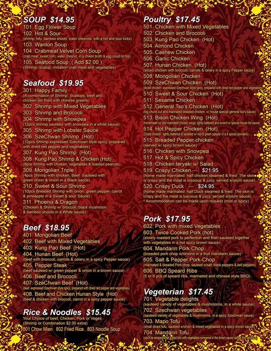 Menu at Bison Store & Restaurant, Kotzebue