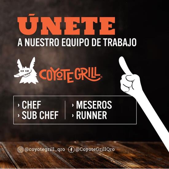Menu at Coyote Grill restaurant, Santiago de Querétaro, Anillo Vial ...