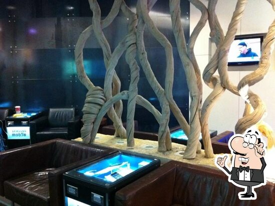 Menu at Samsung Mobile Lounge, Grapevine, Terminal A