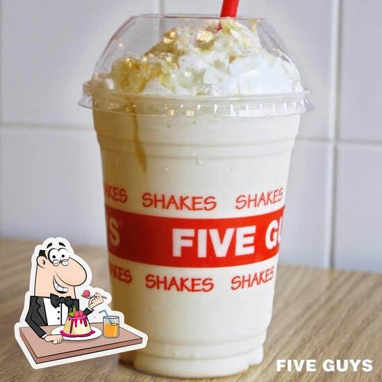 Menu at Five Guys fast food, Bangor