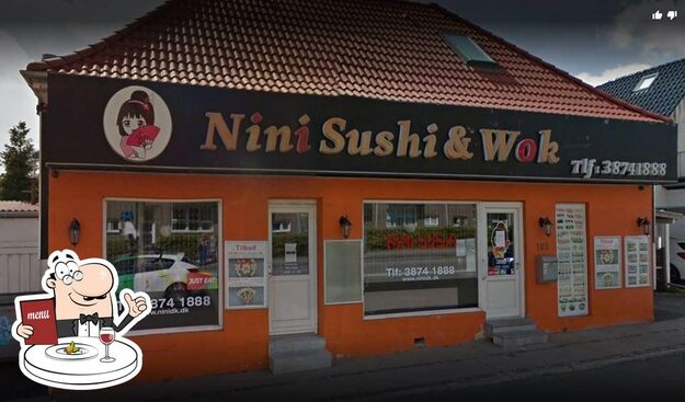 Menu at Nini Sushi restaurant, Denmark