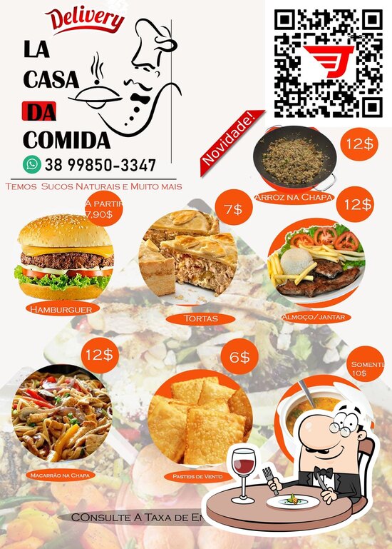 La casa da Comida restaurante, Três Marias - Menu do restaurante e ...