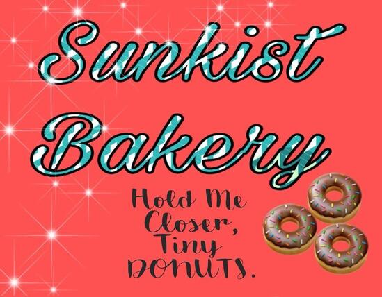 Menu at Sunkist Bakery, Sioux City, Morningside Ave