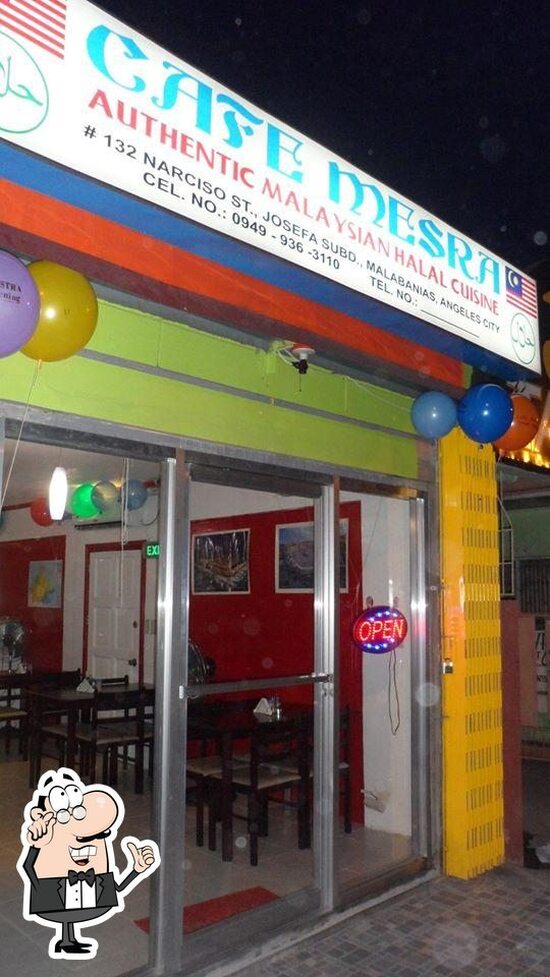 Carta de Cafe Mesra (Cuisine) Authentic Malaysian Halal Cuisine, Angeles