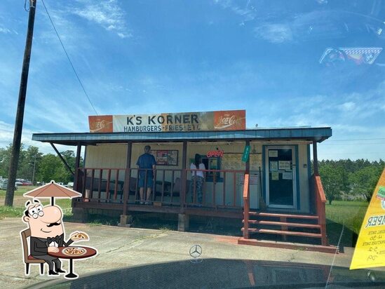 Menu at K's Korner restaurant, Pelahatchie