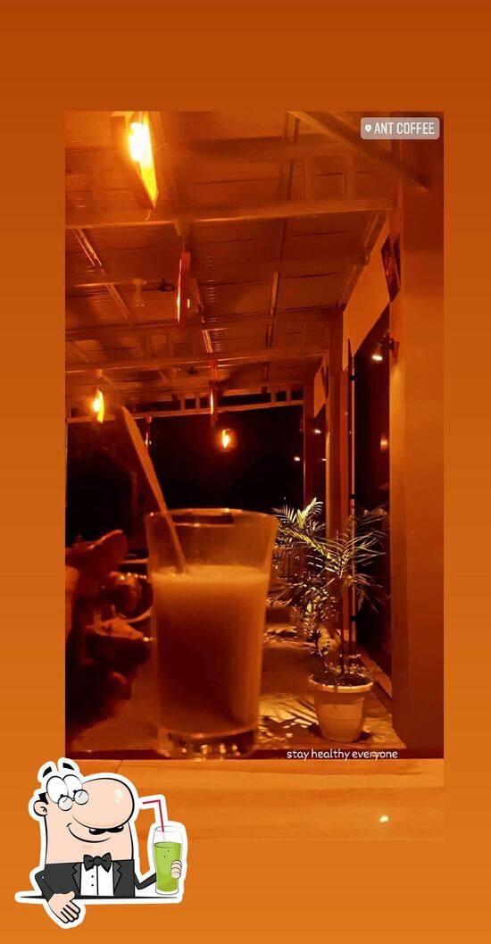 Menu at ANT Coffee cafe, Sabang