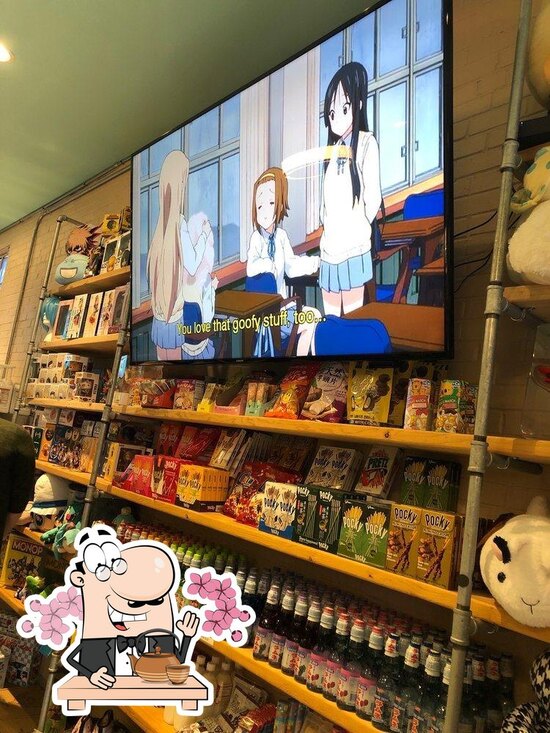 Menu at Anime Cafe, Rogers