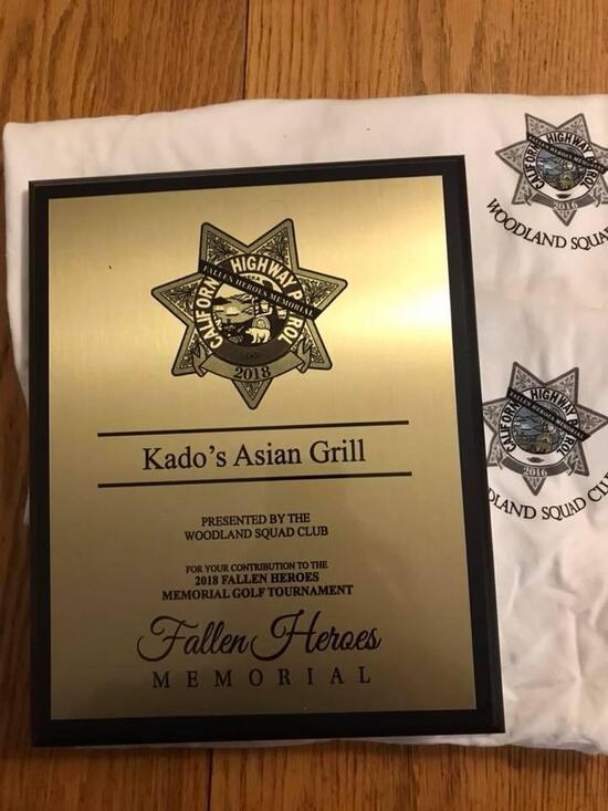Menu at Kado's Asian Grill restaurant, Sacramento