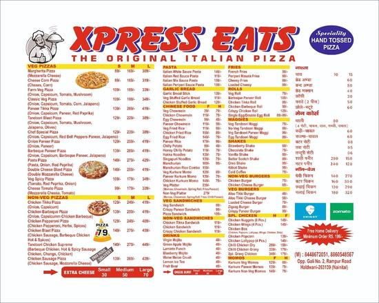 Menu at Xpress Eats - cafe, Haldwani