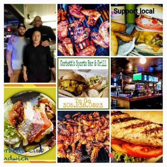 Menu at Corbett's Sports Bar & Grill, Miami