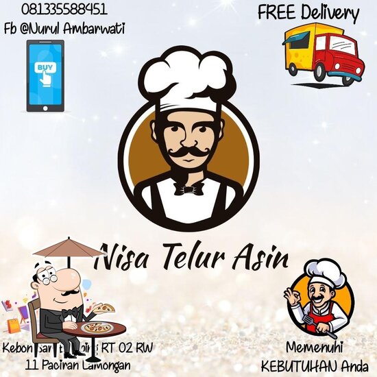 Menu at Nisa Food's restaurant, Paciran