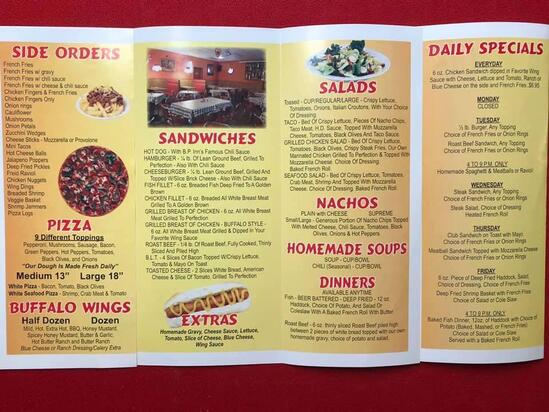 B P Inn in Brockport - Restaurant menu and reviews