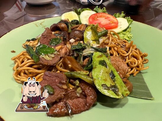 Menu at Chok Dee Thai restaurant, Medan