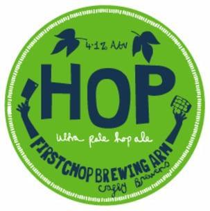 Menu at First Chop Brewing Arm, Salford