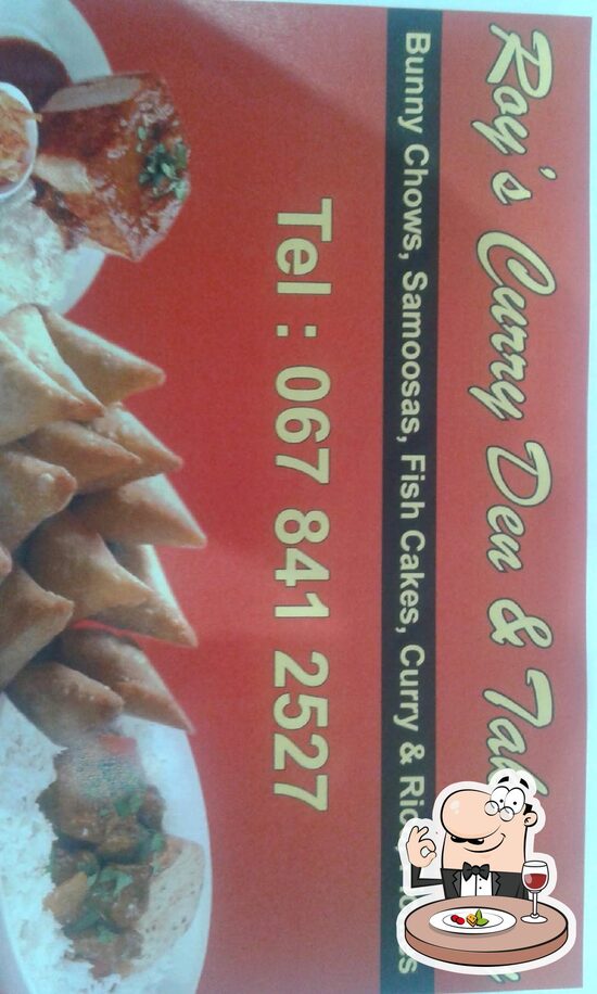 Menu at Roy's Curry Den and Takeaway restaurant, Durban