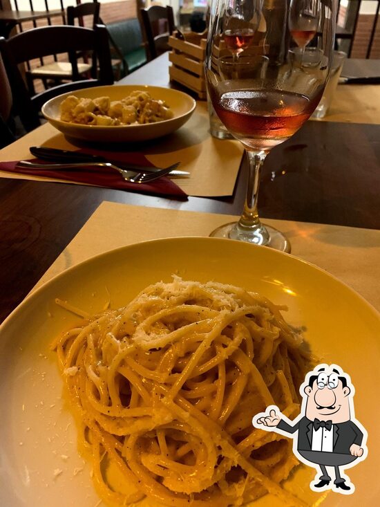 Menu at Taverna Testaccio restaurant, Rome, Via di Monte Testaccio, 46/48A