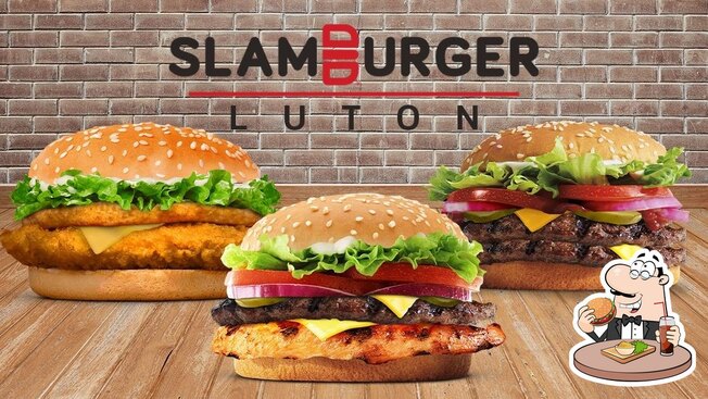 Menu at Slamburger restaurant, Luton