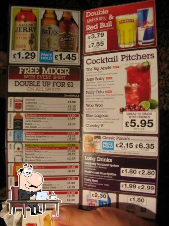 Menu at The County Hotel - JD Wetherspoon pub & bar, Ashford