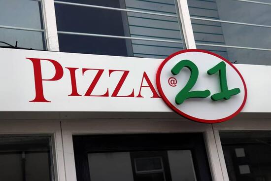 Menu at Pizza @ 21 pizzeria, Bentham