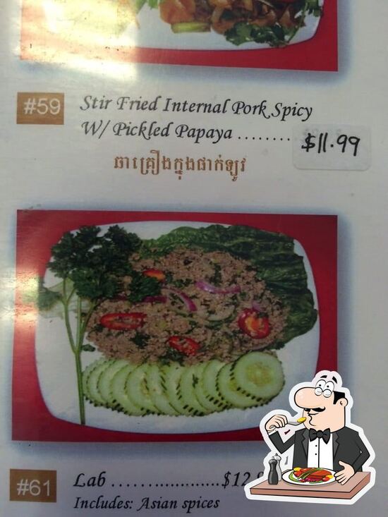 Menu at Angkor Restaurant, Fresno, E Olive Ave