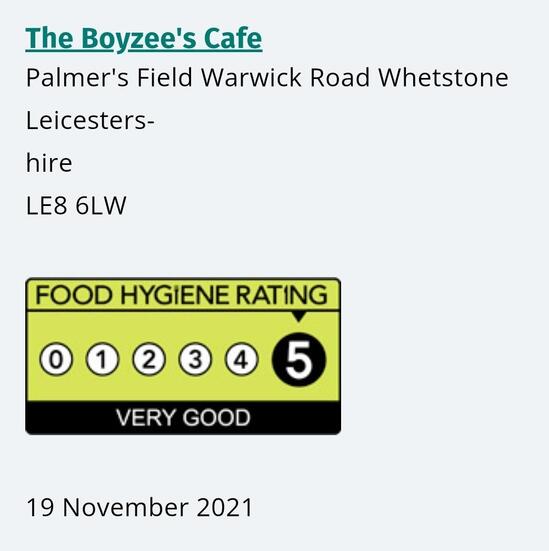 Menu at The Boyzee's Café cafe, Leicester