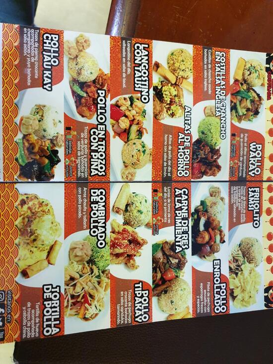 Menu at Chifa Oso Panda restaurant, San Miguel