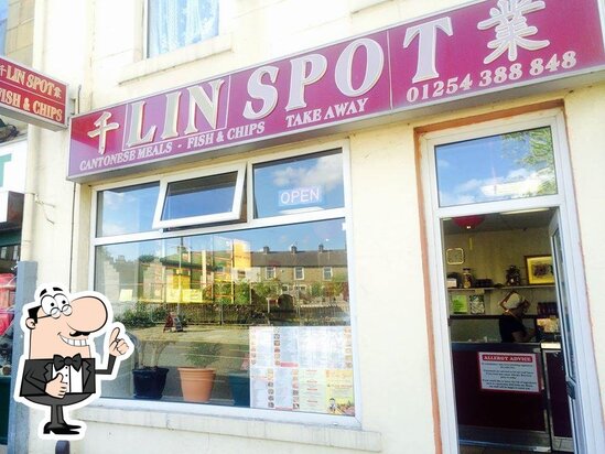 Menu at Lin Spot fast food, Accrington