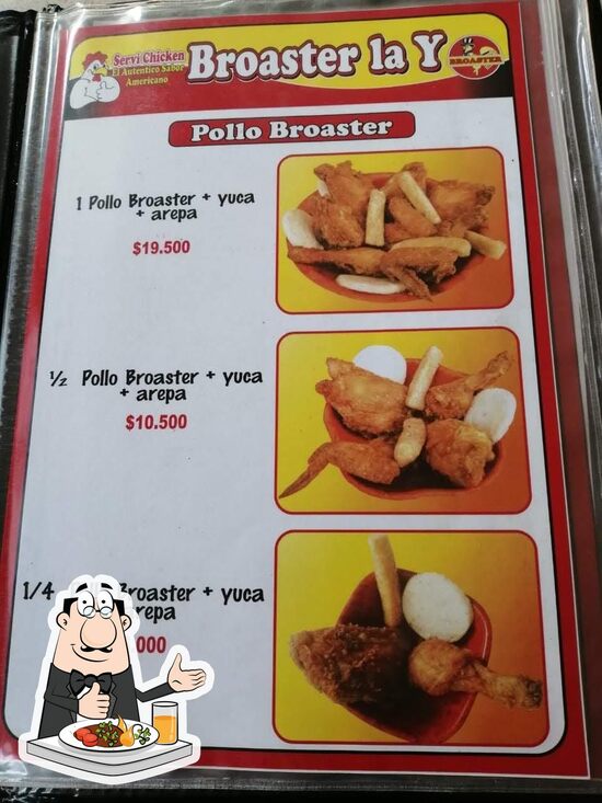 Menu at Broaster La Y restaurant, Bogotá