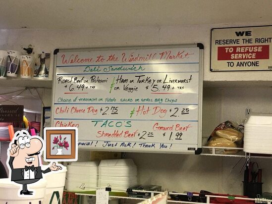 Menu at Windmill Market restaurant, Palm Springs