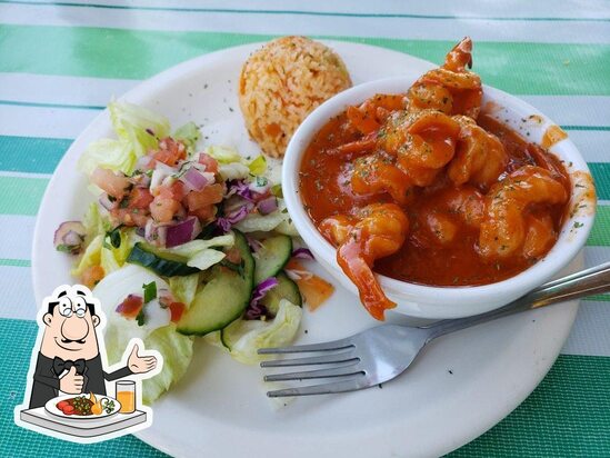 Menu at Mariscos Colima restaurant, Tijuana