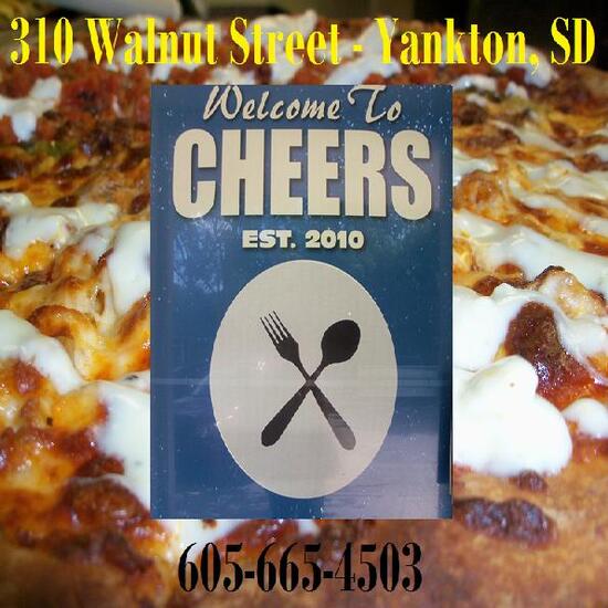 Menu at Cheers-Pizza Plus pizzeria, Yankton, 310 Walnut St