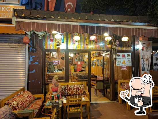 Menu at Has Nargile Cafe, Istanbul