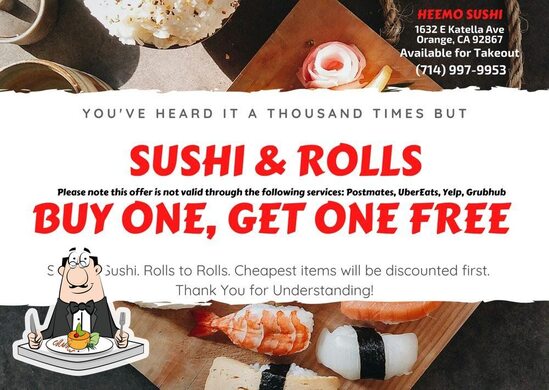 Heemo sushi in Orange - Restaurant menu and reviews