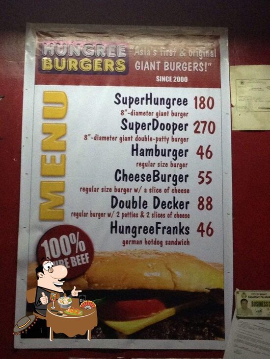 Hungree Burgers, Makati - Restaurant menu, prices and reviews