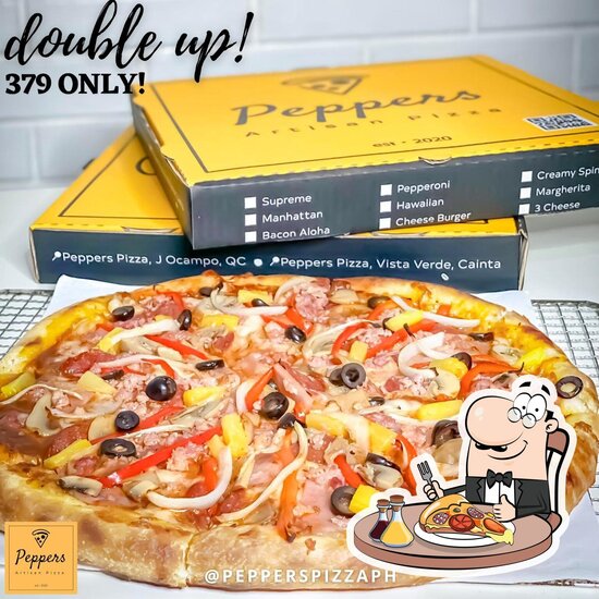 Menu at Peppers Pizza UP Diliman restaurant, Quezon City