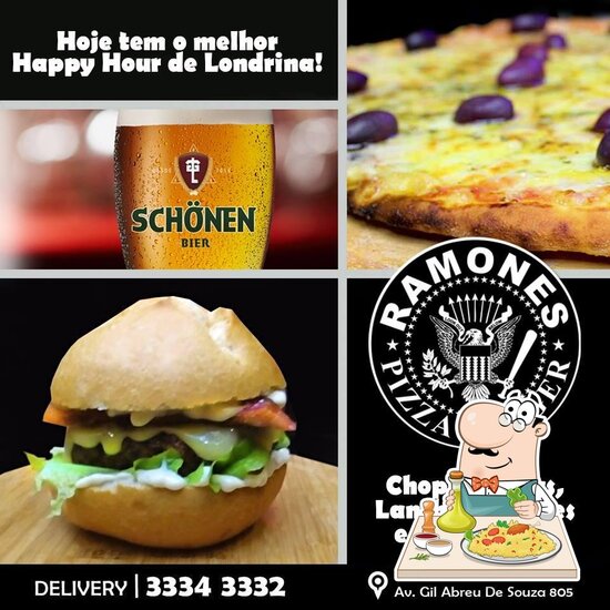 Menu at Ramones Pizza Burger restaurant, Londrina