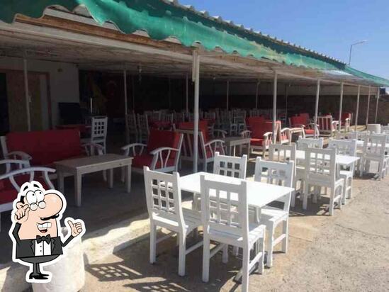 Menu at Biz Bize Cafe, Bozcaada
