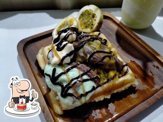 Menu at Waffle Square restaurant, Chiang Mai