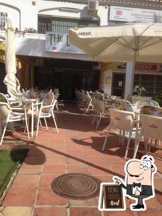 Menu at The Long Bar, Benalmádena