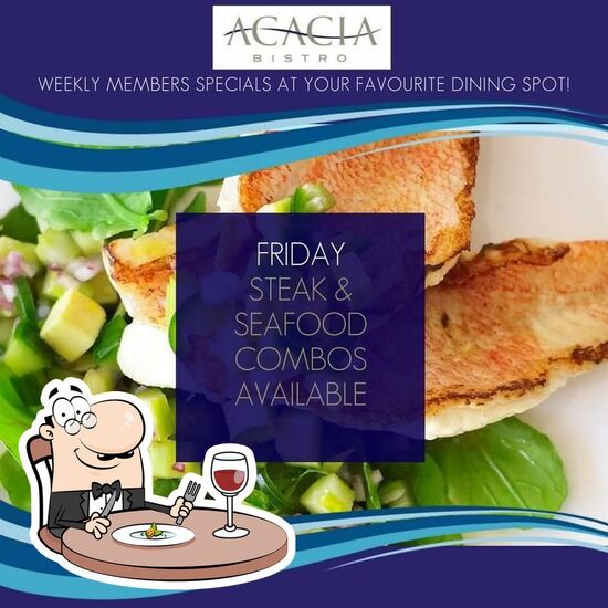 Menu at Acacia Bistro restaurant, Lake Munmorah